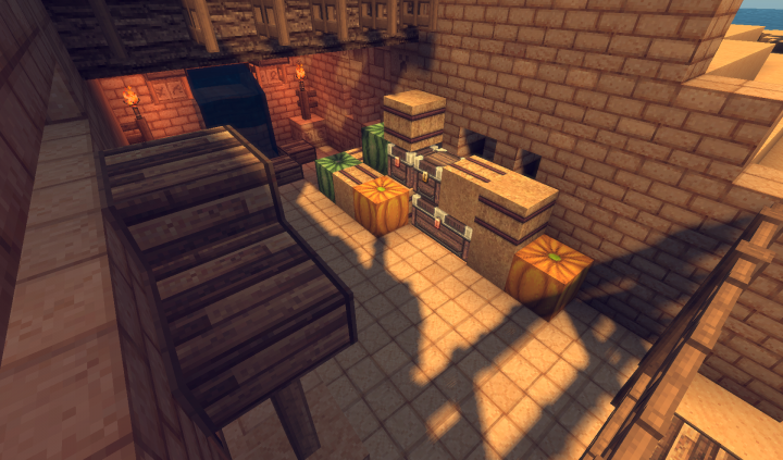 Desert Small Warehouse Minecraft Map