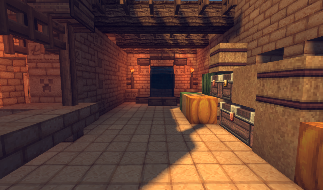 Desert Small Warehouse Minecraft Map