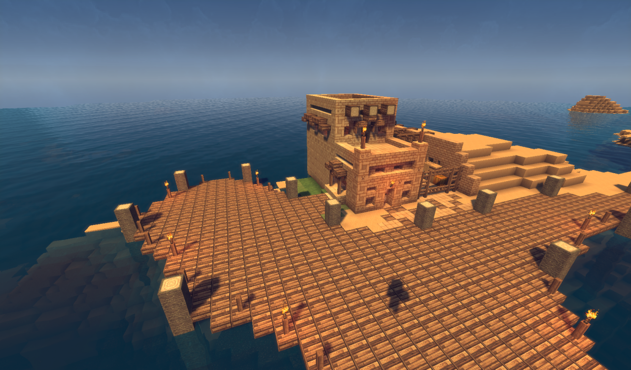 Desert Small Warehouse Minecraft Map