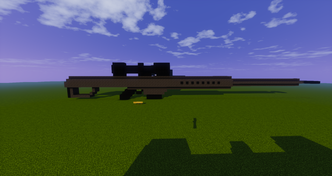 Minecraft MW2 (Modern Warfare 2) Sniper Rifle Models! Minecraft Map