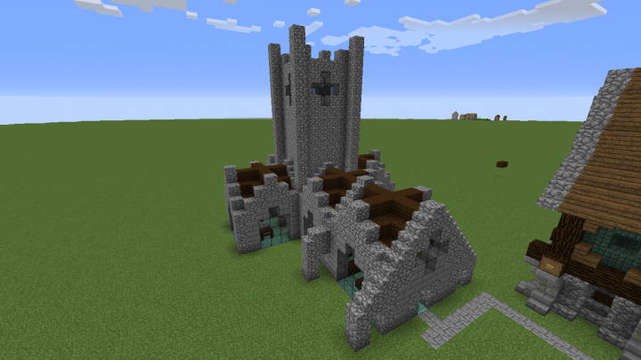 Medieval church Minecraft Map