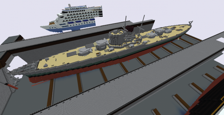 Sinking Battleship Minecraft Map