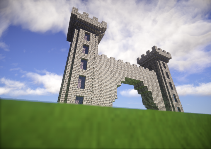 Castle Gate plot 29x29 build Minecraft Map