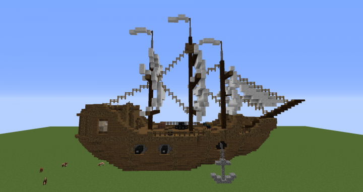 Wooden Ship Minecraft Map
