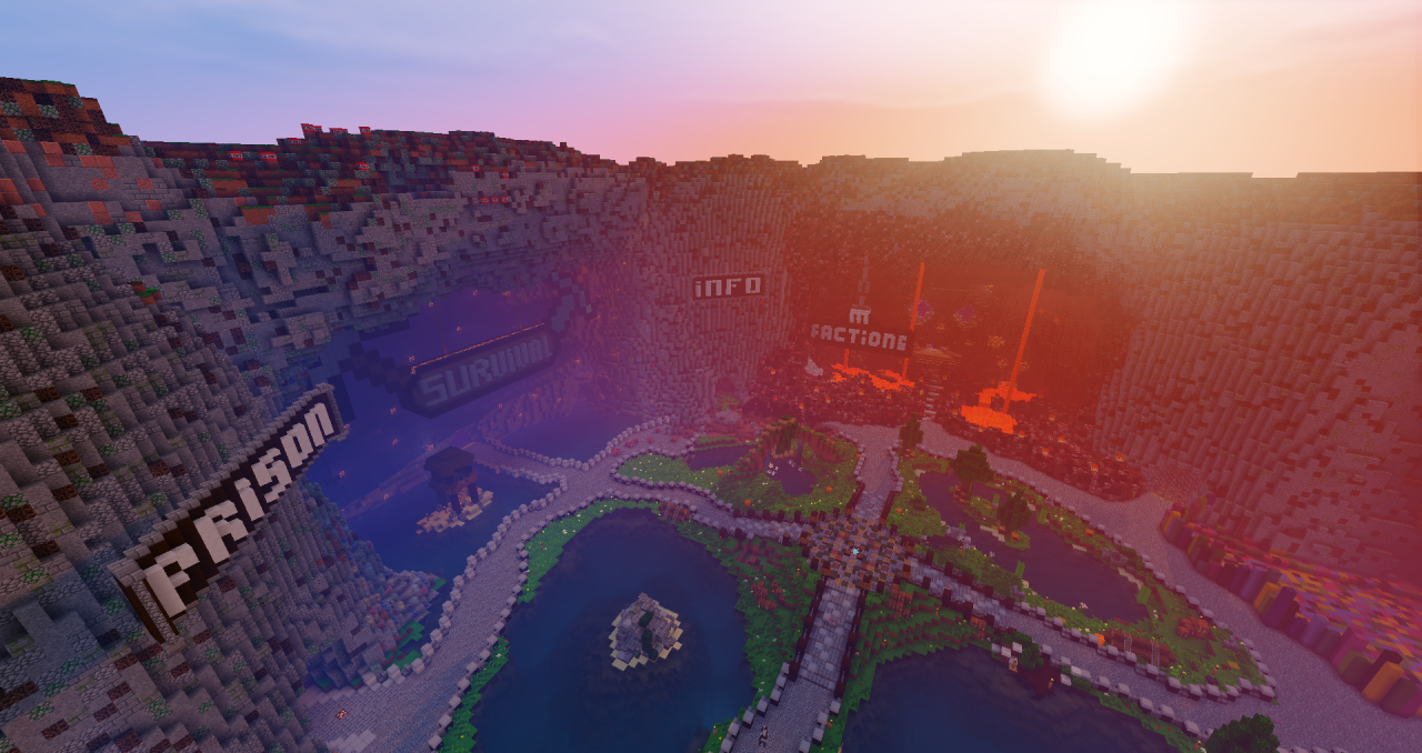 Spawn Hub BIG [Factions,Survival,Creative,Prison & Skyblock] Minecraft Map