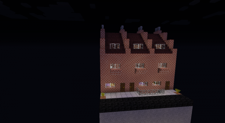 Inner City row houses Minecraft Map