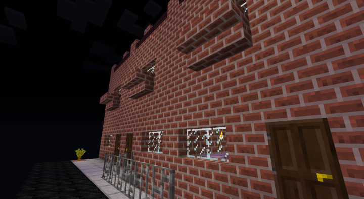 Inner City row houses Minecraft Map