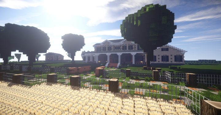 Minecraft 1.10 FARM! Complete with barn, silo, house, and MORE ...