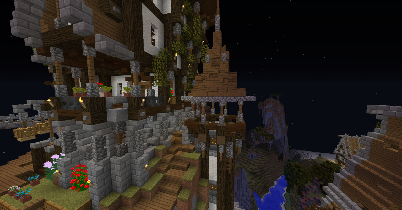 Large Steampunk House With A Bridge Minecraft Map