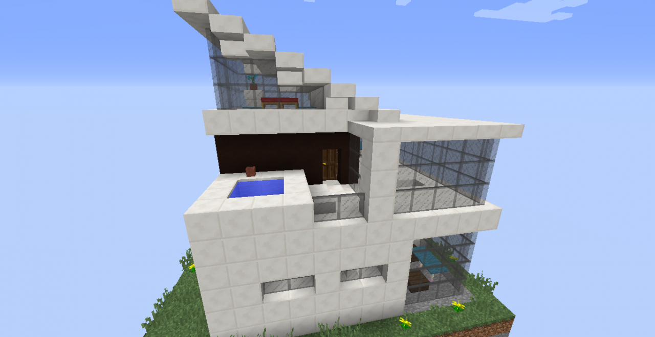 The Loft, a small modern house Minecraft Map