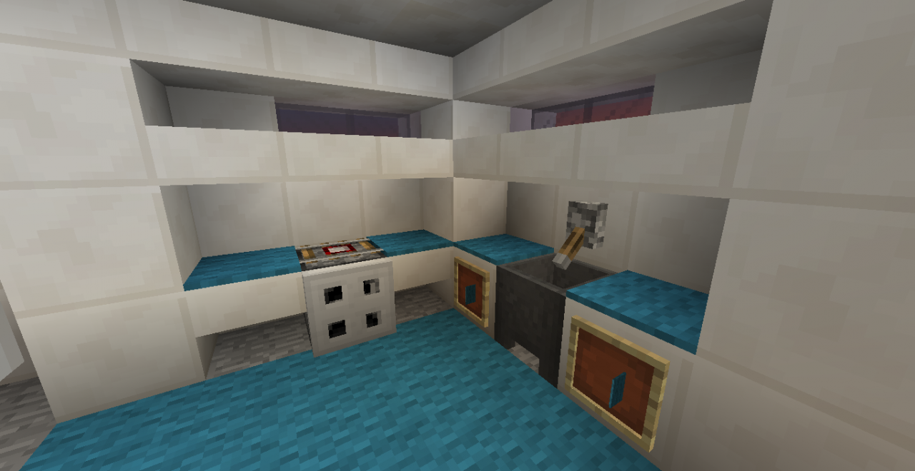 The Loft, a small modern house Minecraft Map