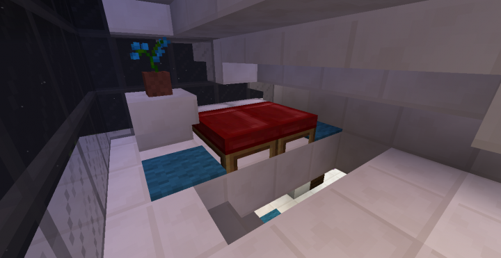 The Loft, a small modern house Minecraft Map