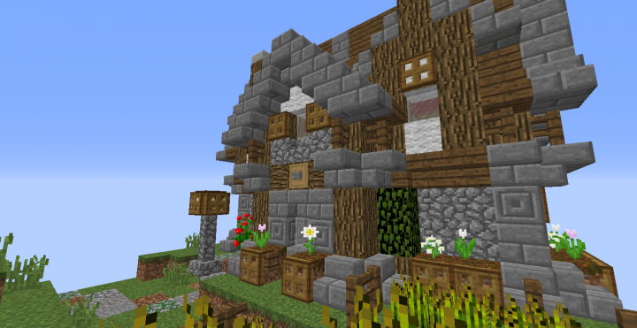 Medieval Farm House | 16x16 Chunk Challenge! Minecraft Map