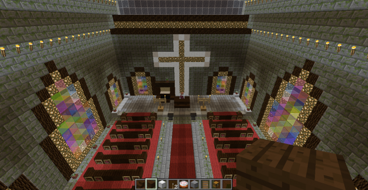 illuminated church Minecraft Map