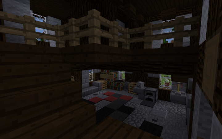 Dark Themed House Minecraft Map