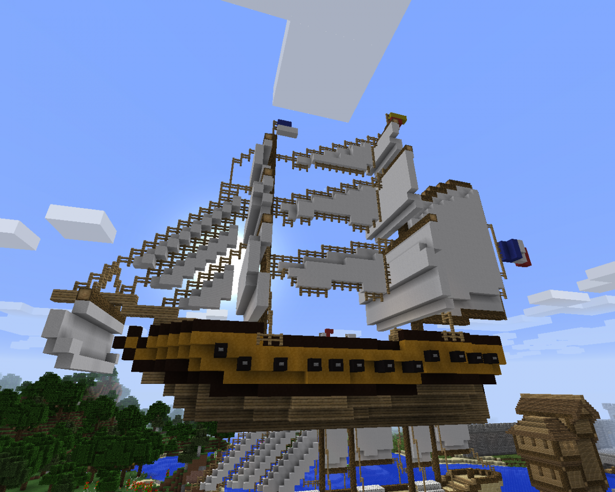 Naval Snow Ship Replica Minecraft Map