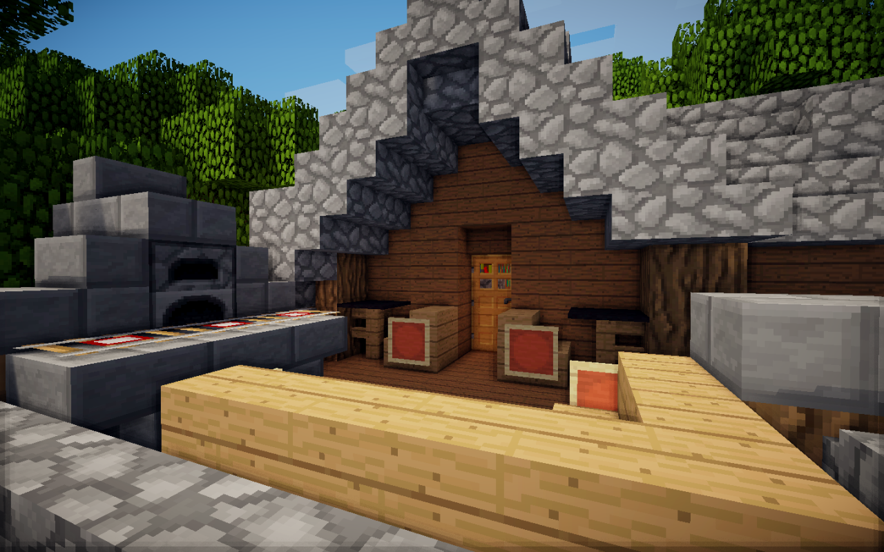 Rustic Log Cabin - Pool - Deck - Landscaping - More! Minecraft Map