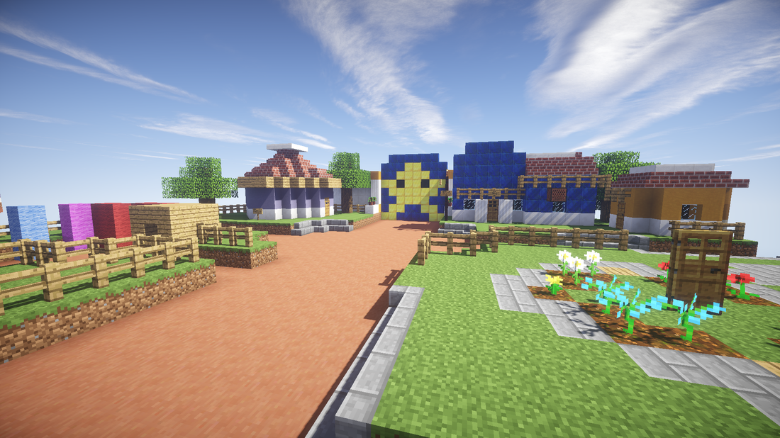 Paper Mario 64 Project - Toad Town Minecraft Map
