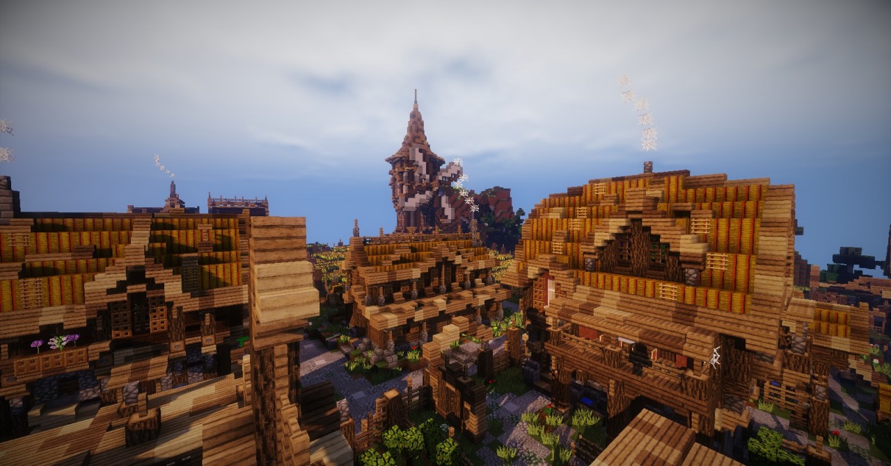 Farming village in the vicinity of Riverton Minecraft Map