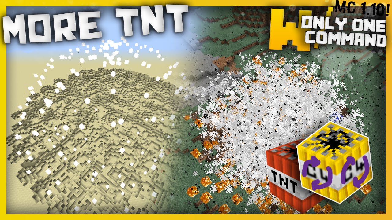 -=MoreTNT=- Missles, Nukes, Grenades, And More - In One COMMAND - 1.10.2 Minecraft Map