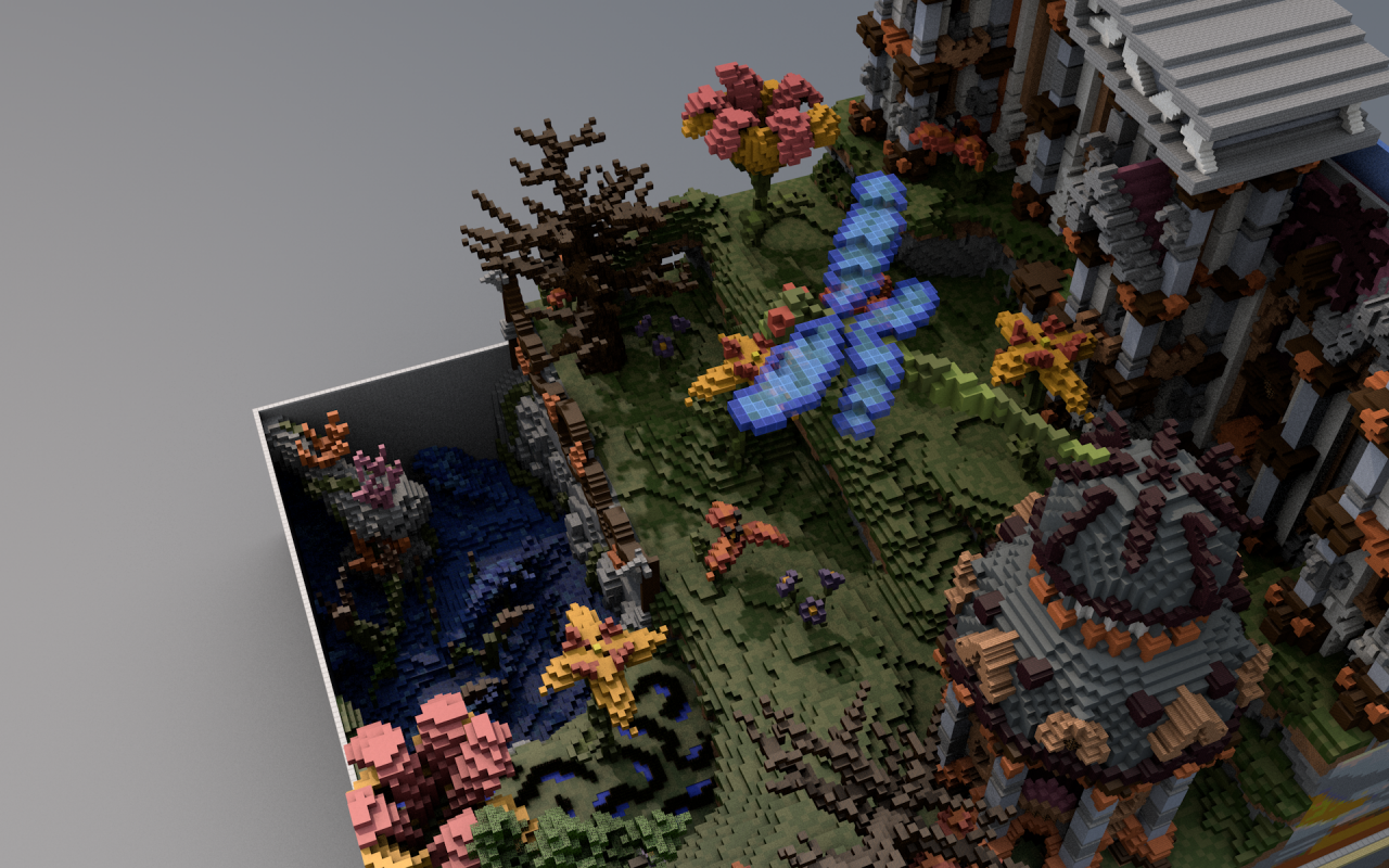 Spawn and plot 150 Minecraft Map