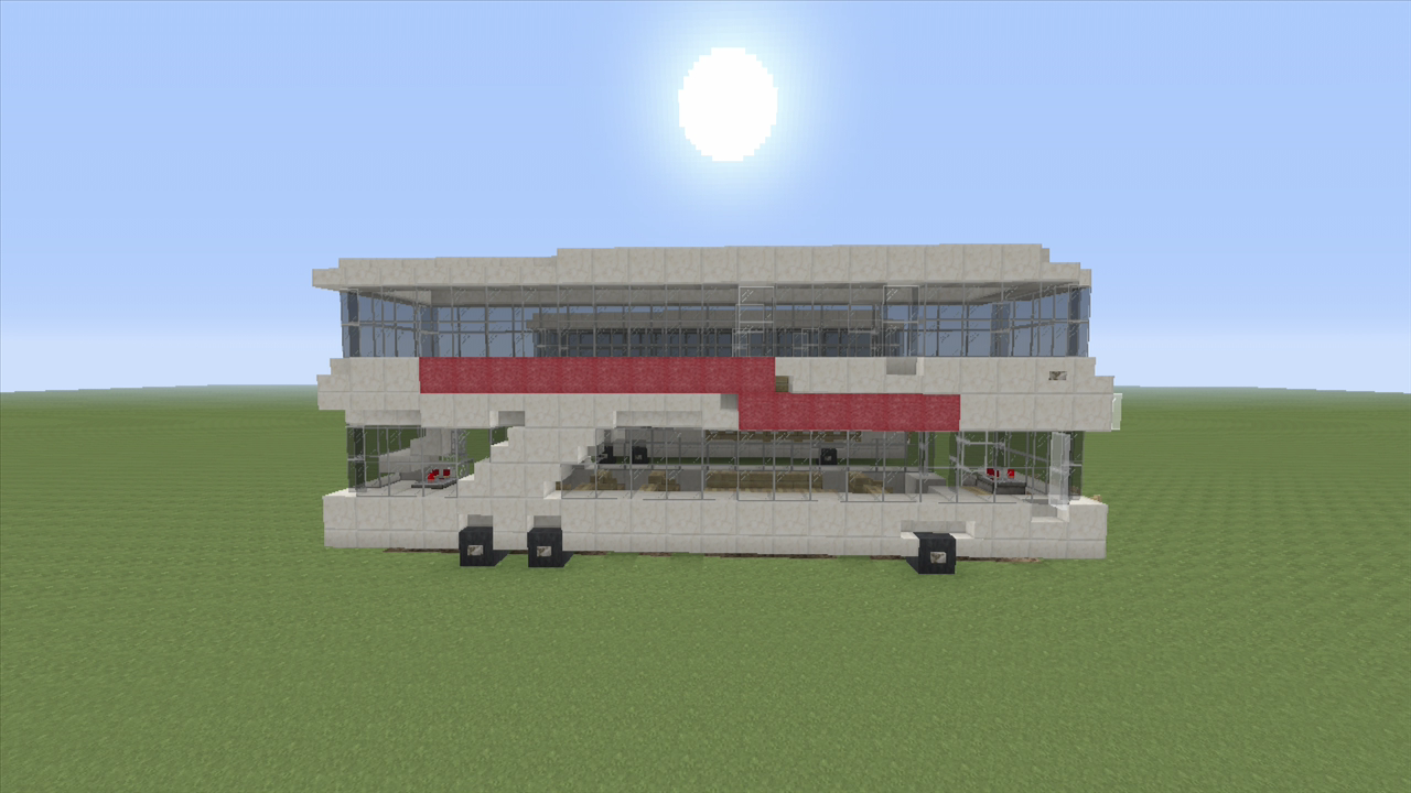 Modern Double decker bus Minecraft Map