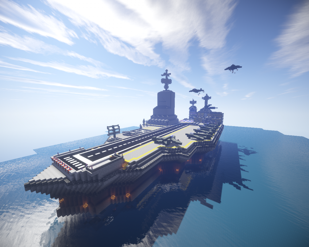Aircraft Carrier ][POSEIDOM 59 Minecraft Map