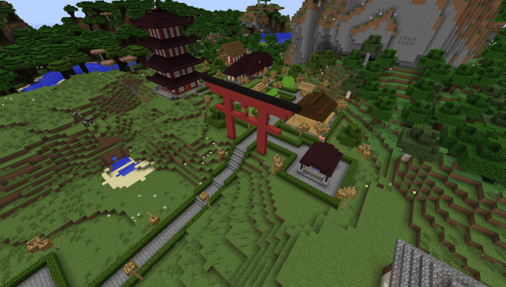 Japanese Town Minecraft Map