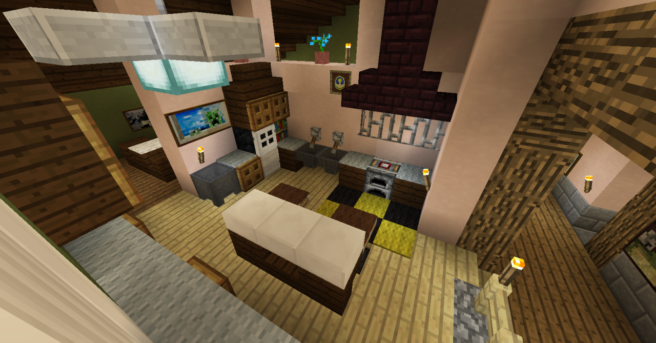 70's Ranch House Based Off Vintage House Plan Minecraft Map