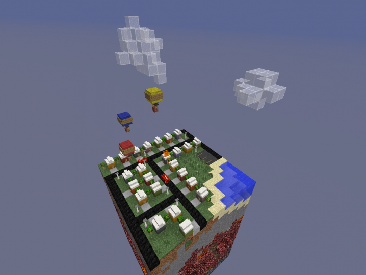 Tiny Town and Mini Nether! Minecraft Map