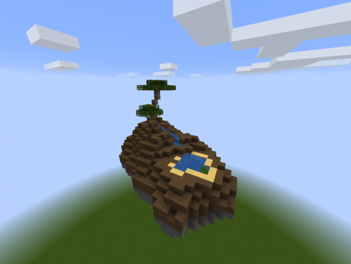 Sky Forest Island Survival Map very Easy Minecraft Map