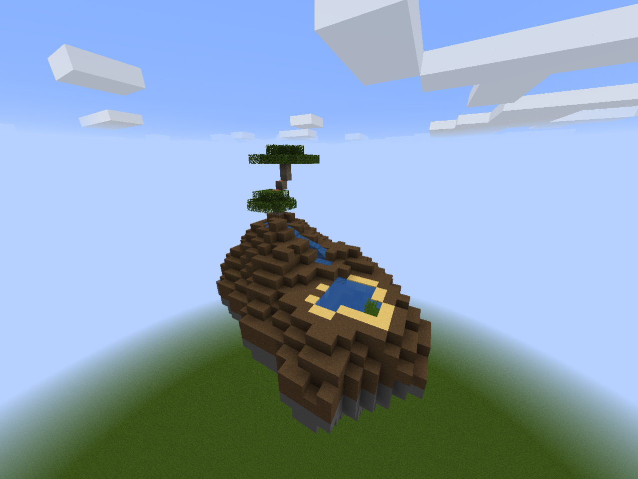 Sky Forest Island Survival Map very Easy Minecraft Map