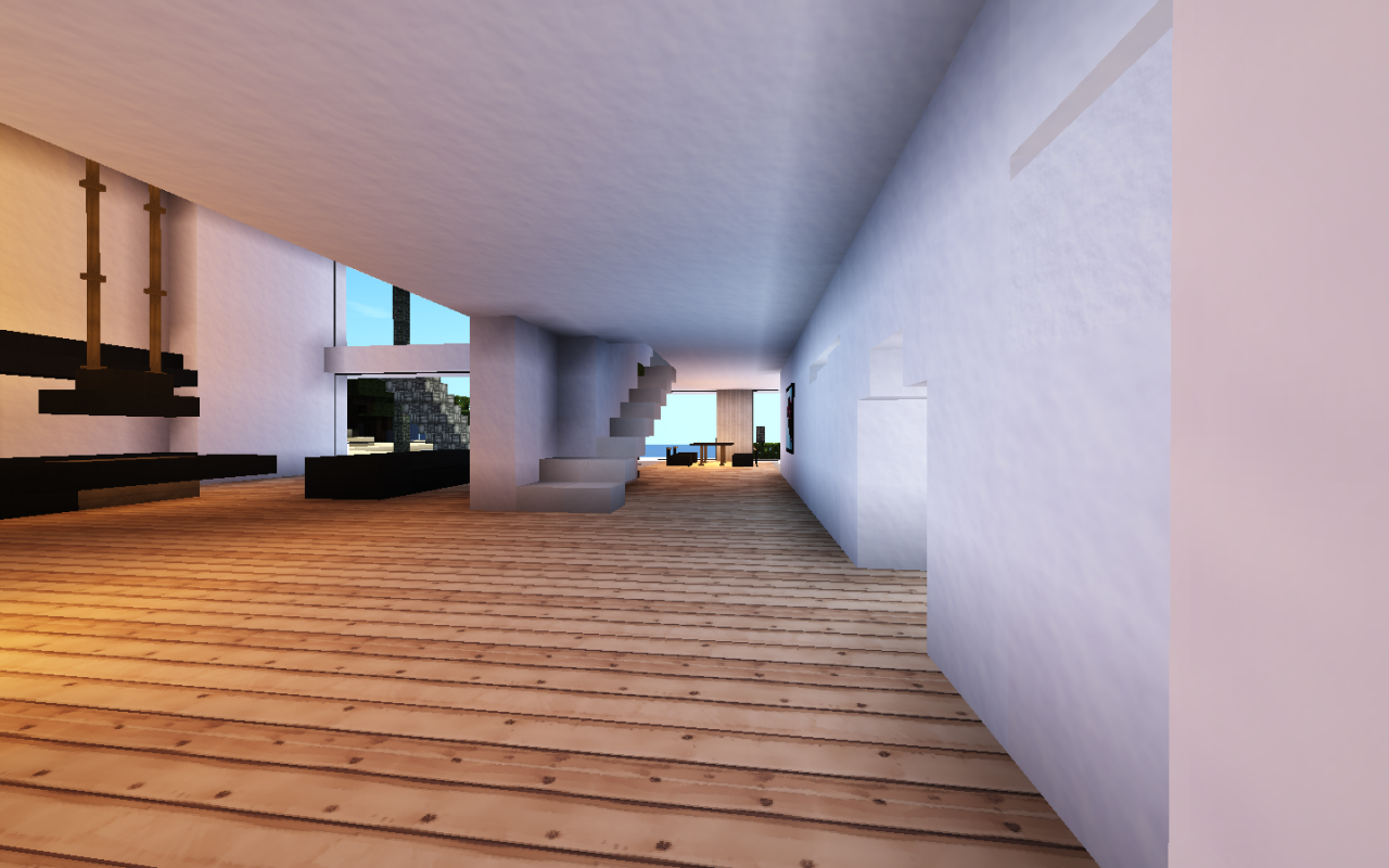 Modern Beachfront House Minecraft Map