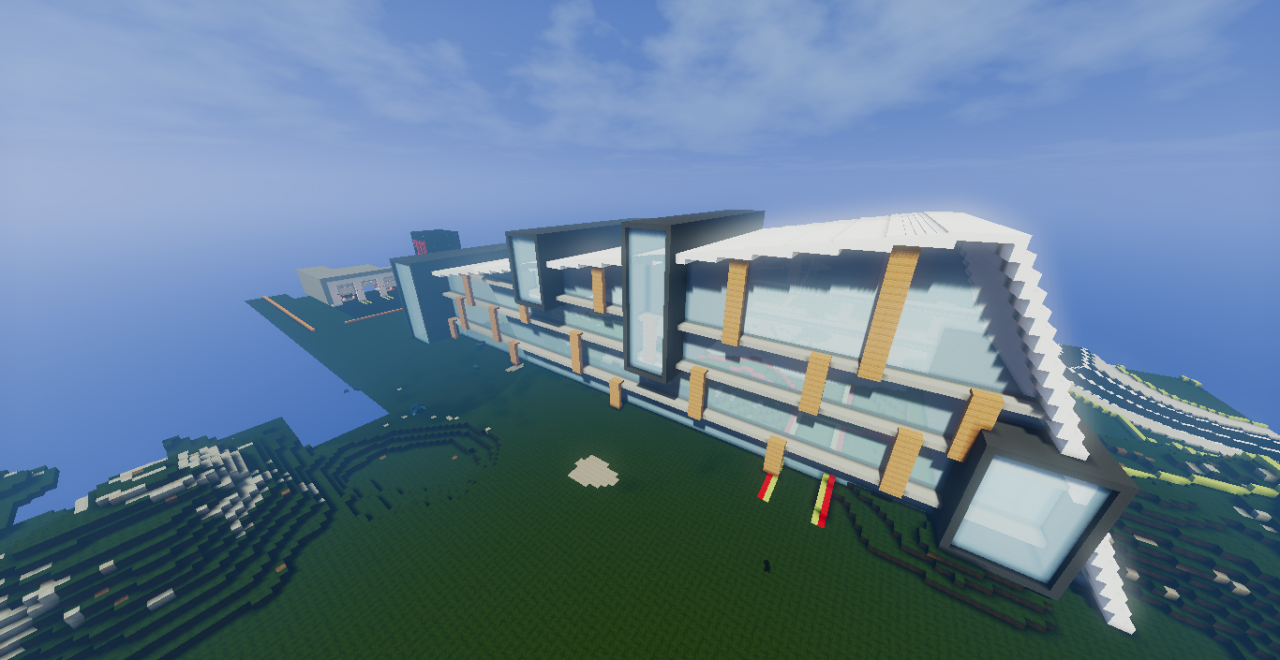 Just simple modern building Minecraft Map