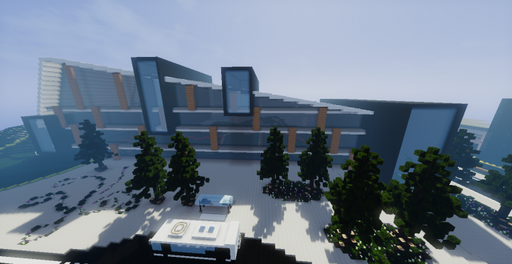Just simple modern building Minecraft Map