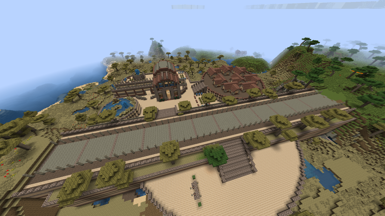 Desert/sand-based small citadel Minecraft Map