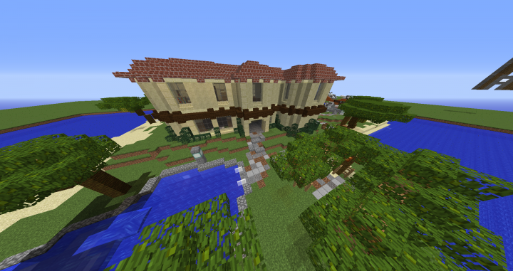 Italian Island House Minecraft Map