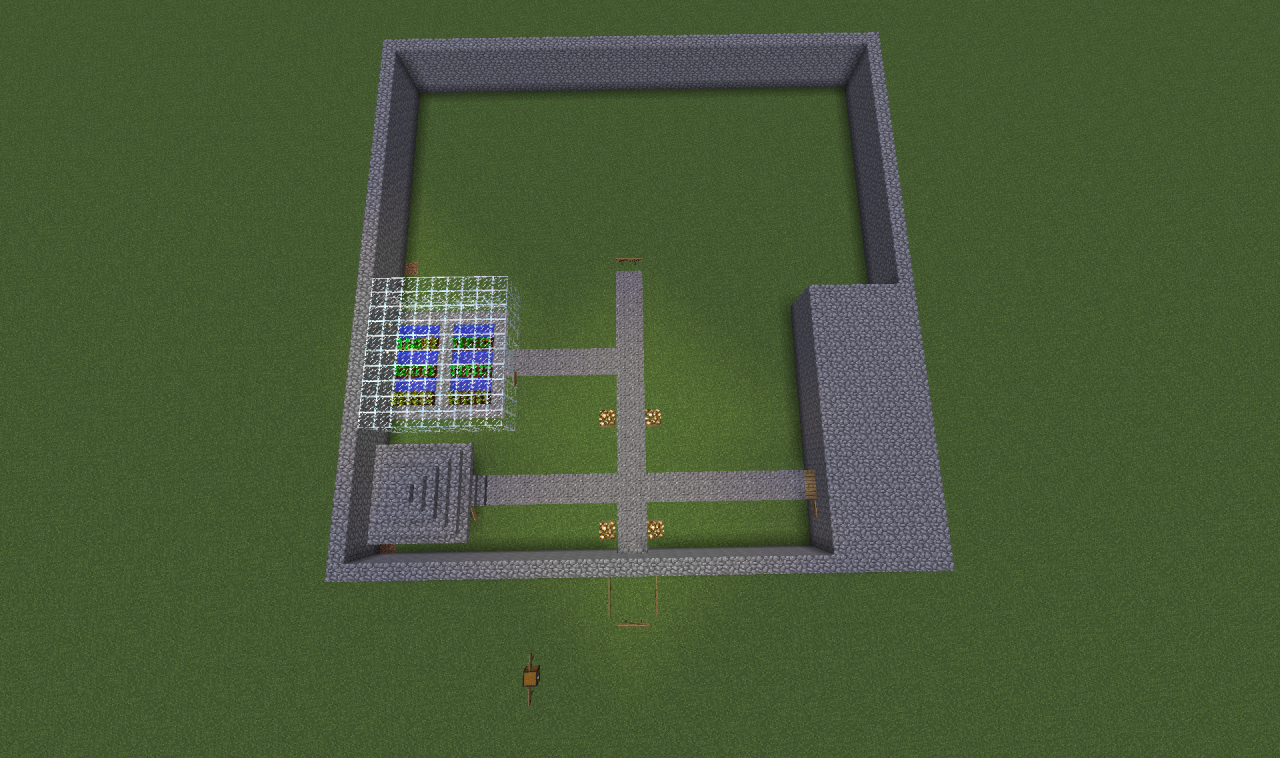 Rough Draft of town Minecraft Map