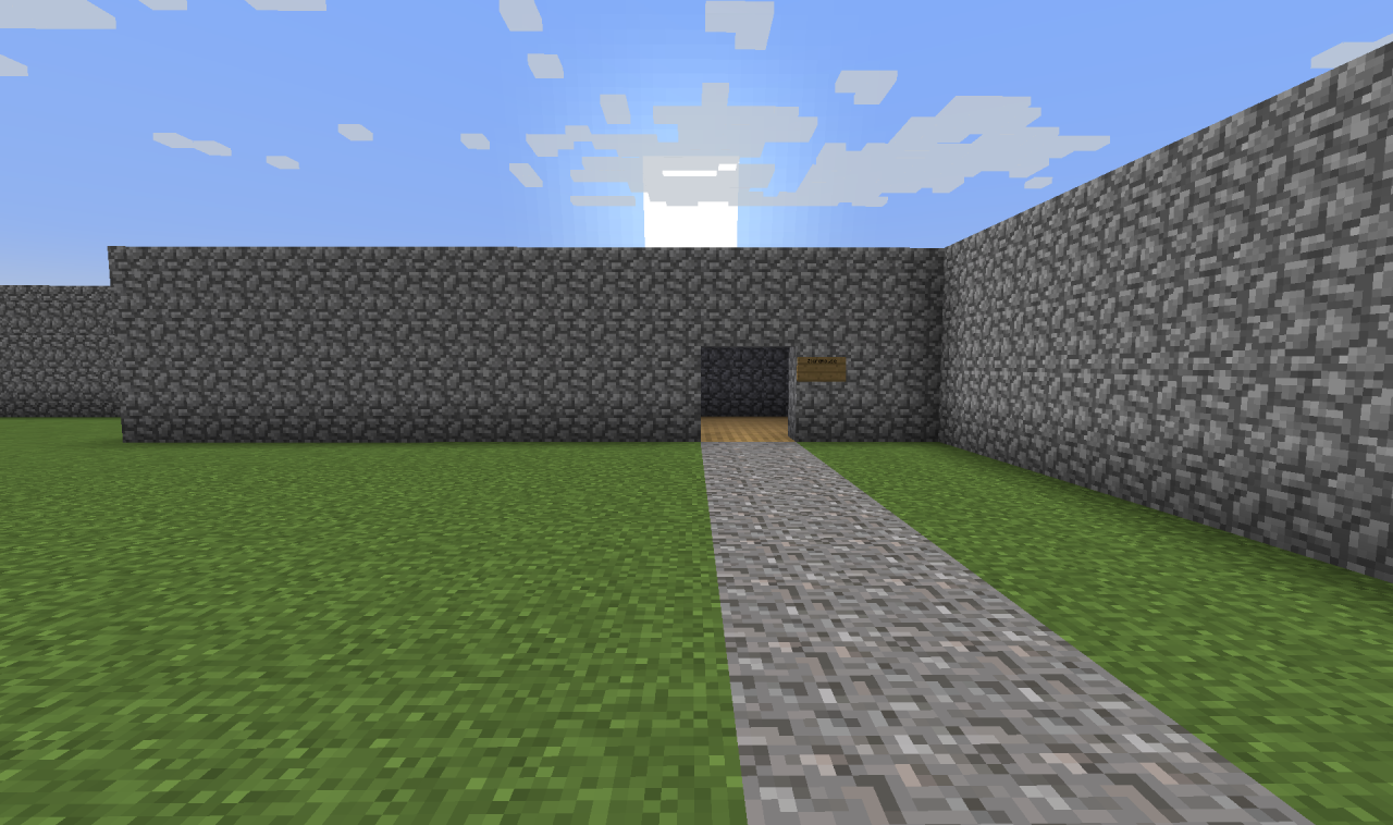 Rough Draft of town Minecraft Map