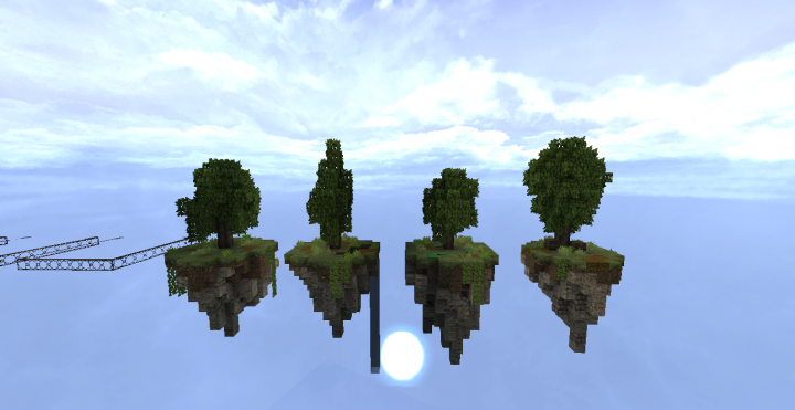 Custom Trees and Floating Islands Minecraft Map
