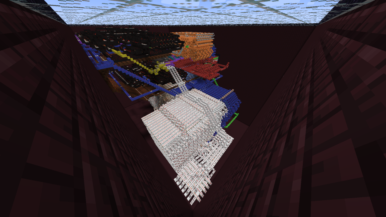Zi3 Microcontroller + Peripheral devices = Calculator Minecraft Map