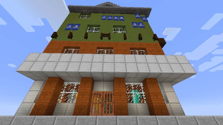 City Block with Restaurant & Department Store Minecraft Map