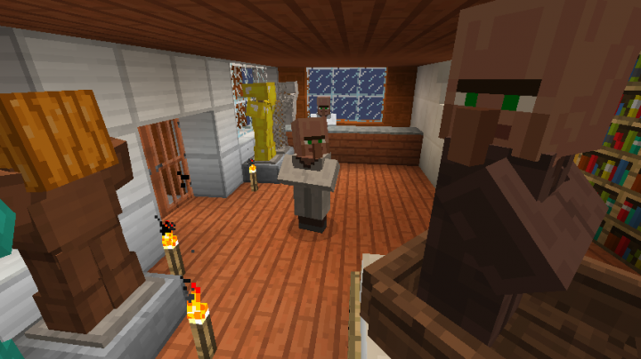 City Block with Restaurant & Department Store Minecraft Map