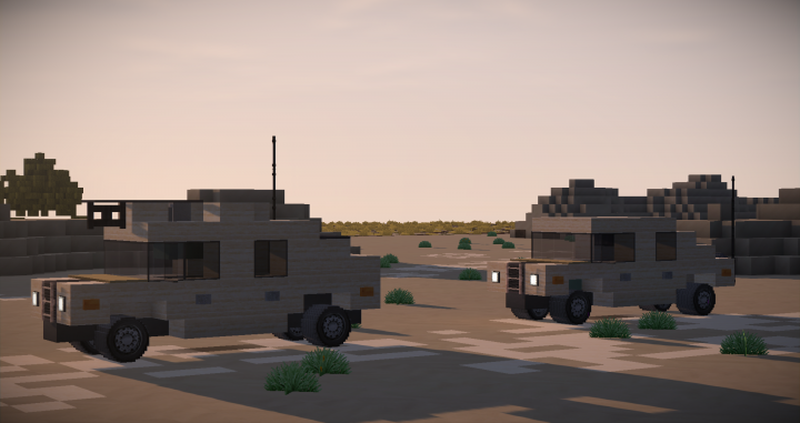 Military Humvee's Minecraft Map