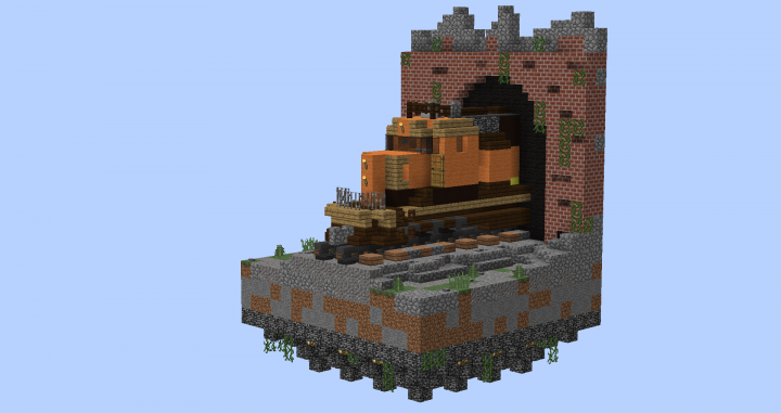 Light At Last - Bnsf Train - Chunk Challenge Minecraft Map