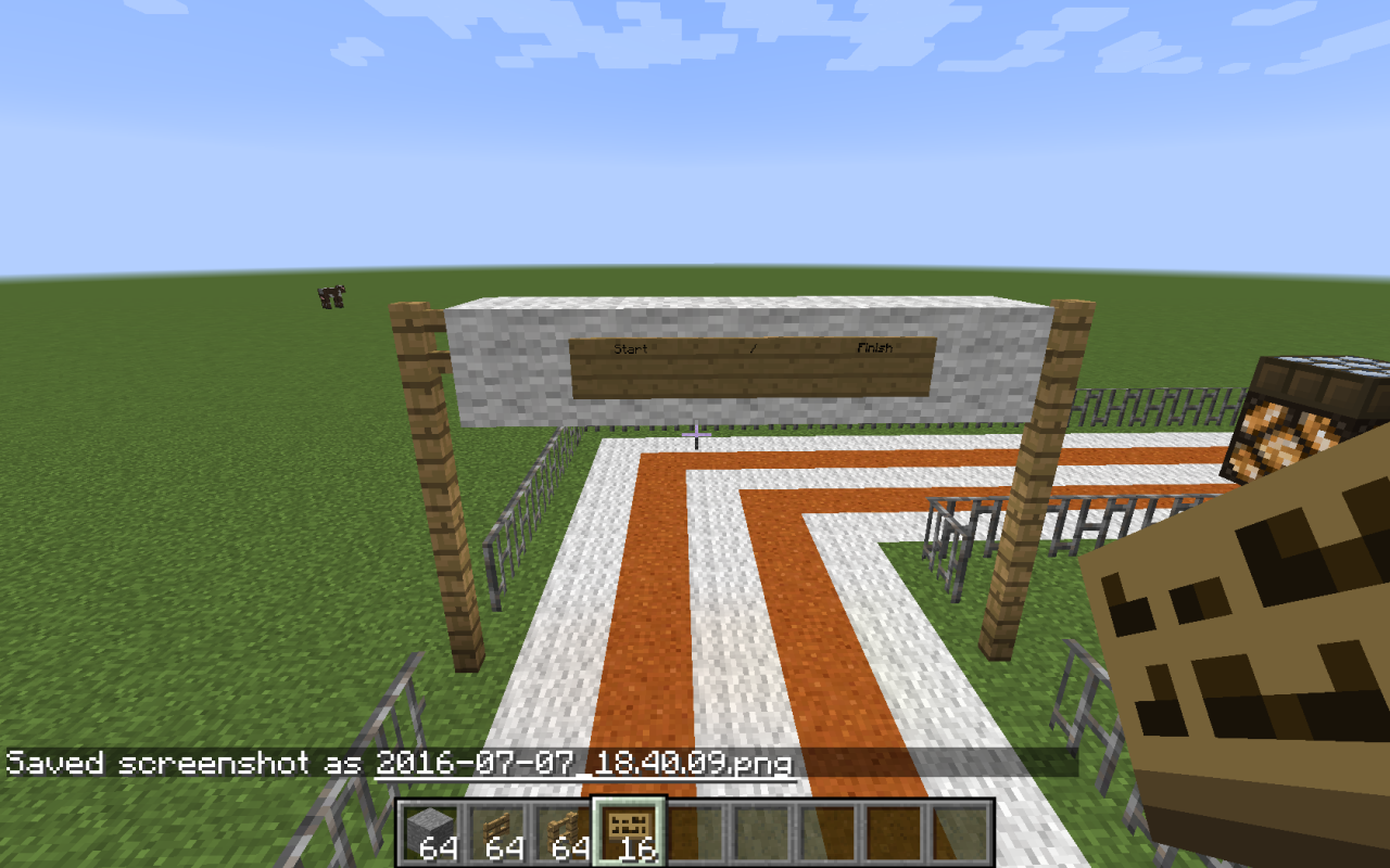 Track With Booths Minecraft Map