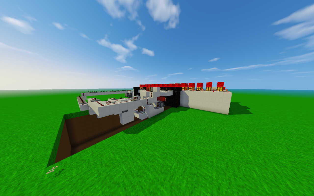 fire alarm in vanilla Minecraft without Commandblocks Minecraft Map