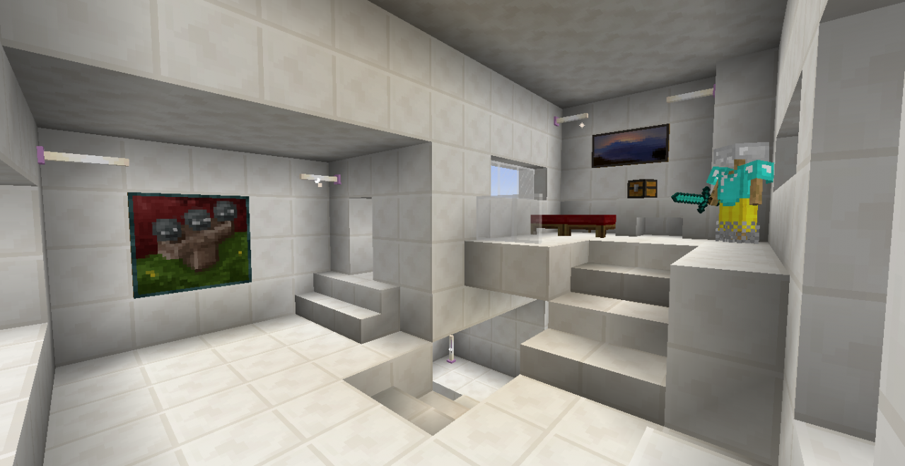 Modern House PMC Chunk Challenge Minecraft Map