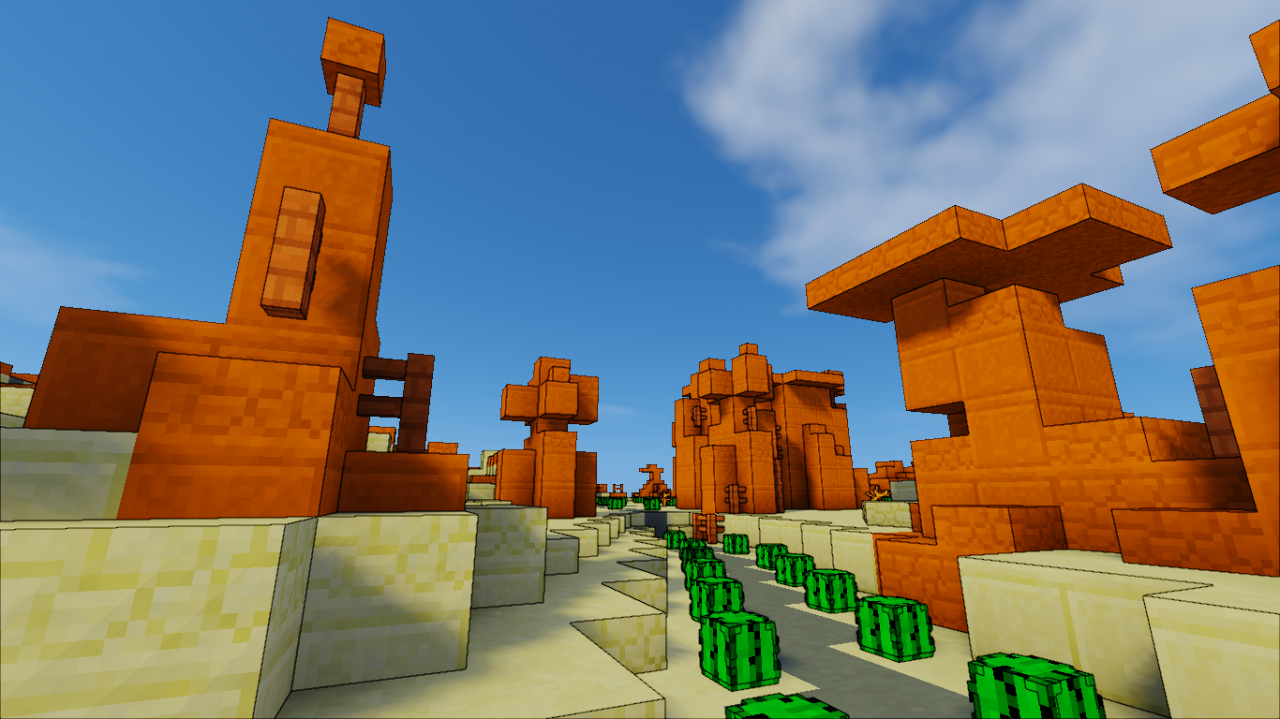 Miniature Road Runner Minecraft Map