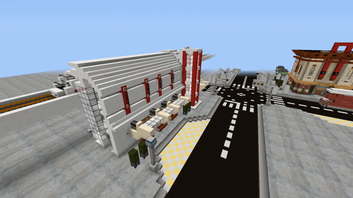 Bus and Train Terminal Minecraft Map